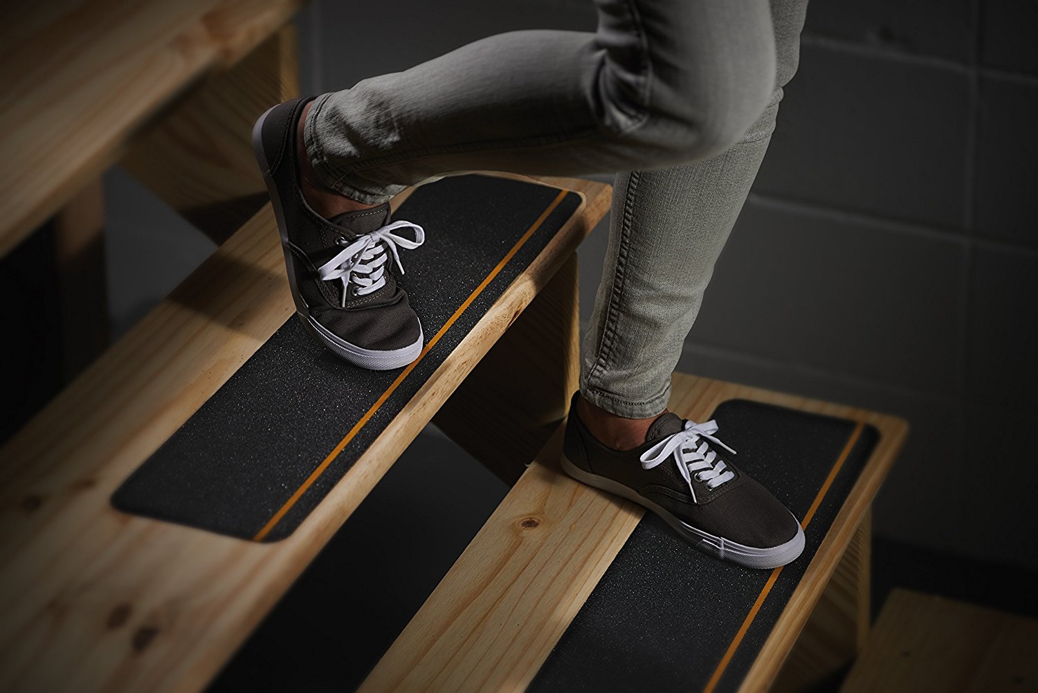 6" High Visibility Abrasive Anti Slip Non-Skid Safety Tape Step Treads ...