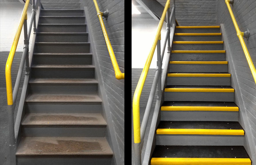 8" FRP Fiberglass Anti Slip Non-Skid Stair Treads & Step Covers – Safe ...